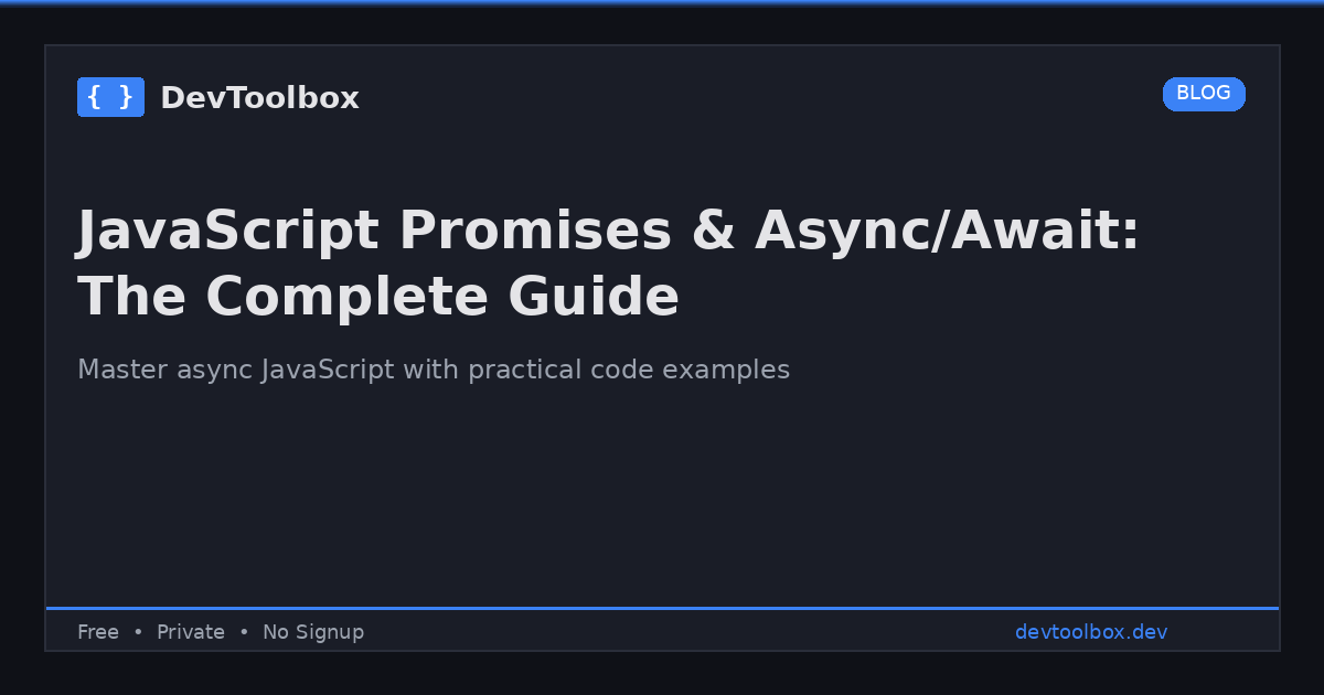 JavaScript Promises & Async/Await: The Complete Guide for 2026 ...